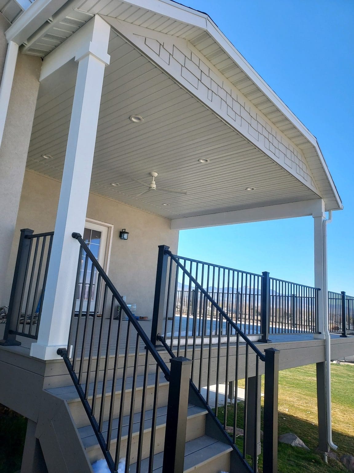Custom Outdoor Deck Roofing in Utah by Blackrock Decks