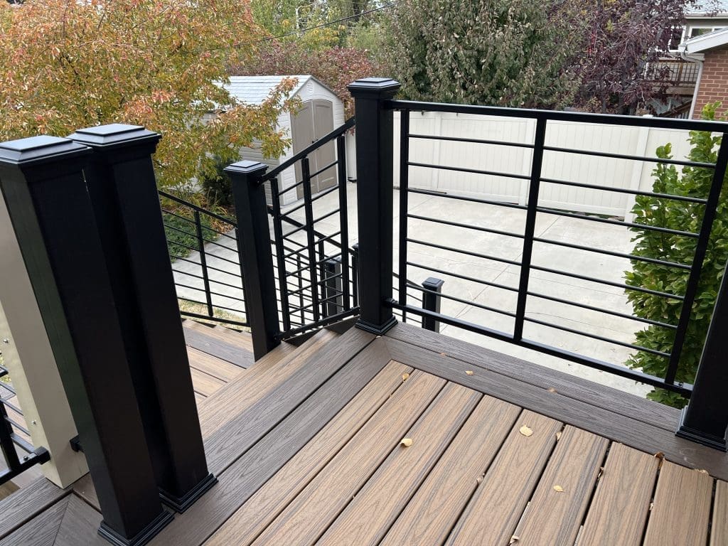 Metalworks | Black Steel Deck Railing Photos by Blackrock Decks