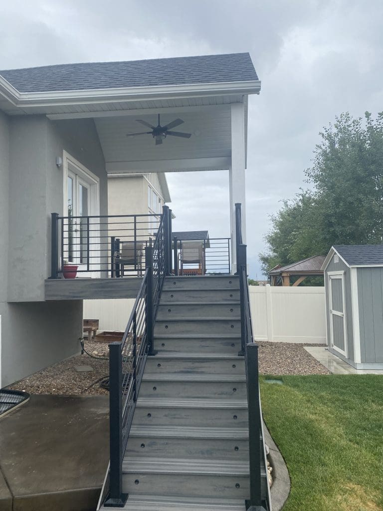 Metalworks | Black Steel Deck Railing Photos by Blackrock Decks