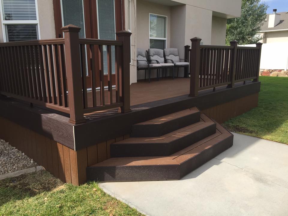 Trex Transcend Railing Ideas in Utah by Blackrock Decks