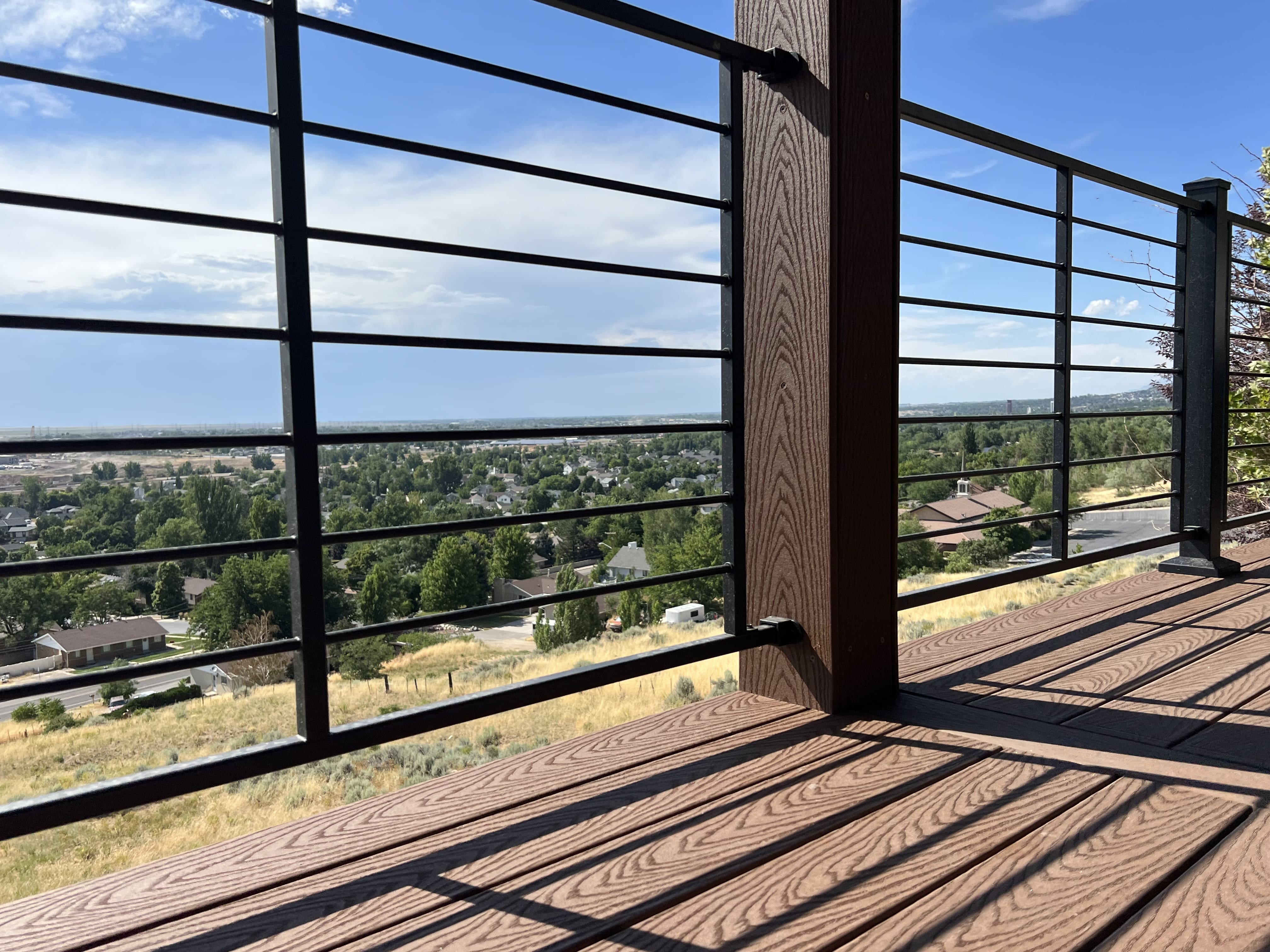 Metalworks | Black Steel Deck Railing Photos by Blackrock Decks